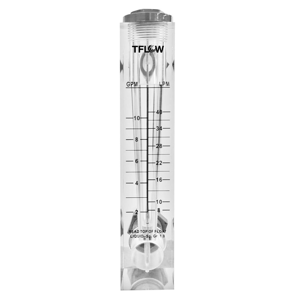 Flujómetro para Panel - 2 - 10 GPM de Rango - TFLOW
